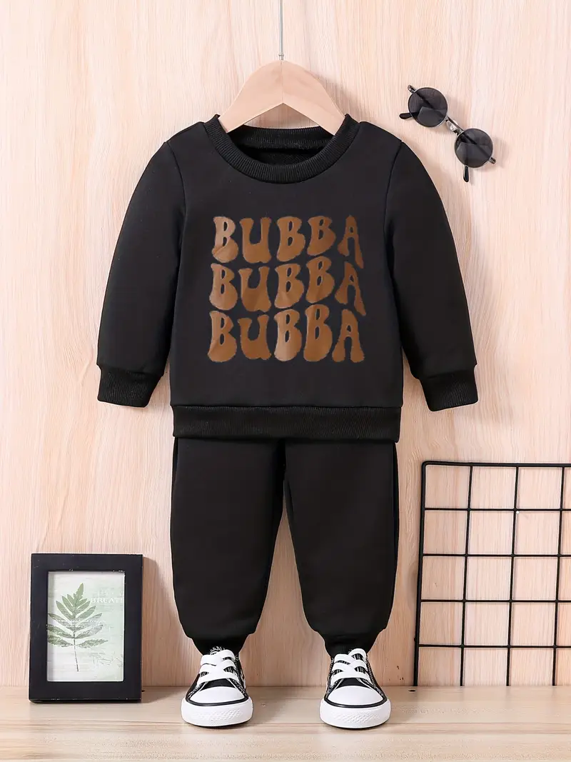 Infant Baby Boys Bubba Letter Print Long Sleeve Sweatshirt - Temu Ireland Infant Baby Boys Bubba Letter Print Long Sleeve Sweatshirt - Temu Ireland