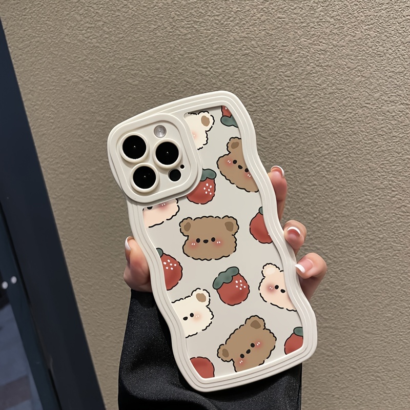 Strawberry And Bear Phone For Iphone11/11pro/11pro Max/12/12pro/12pro ...