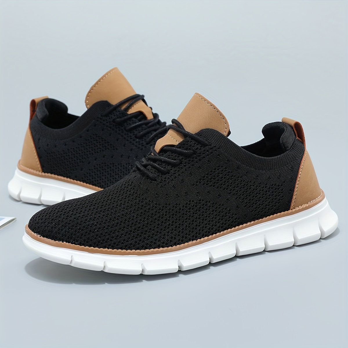 Mens Mesh Lace Up Sneakers Athletic Shoes Shock Absorbing And Breathable - Men's Shoes - Temu