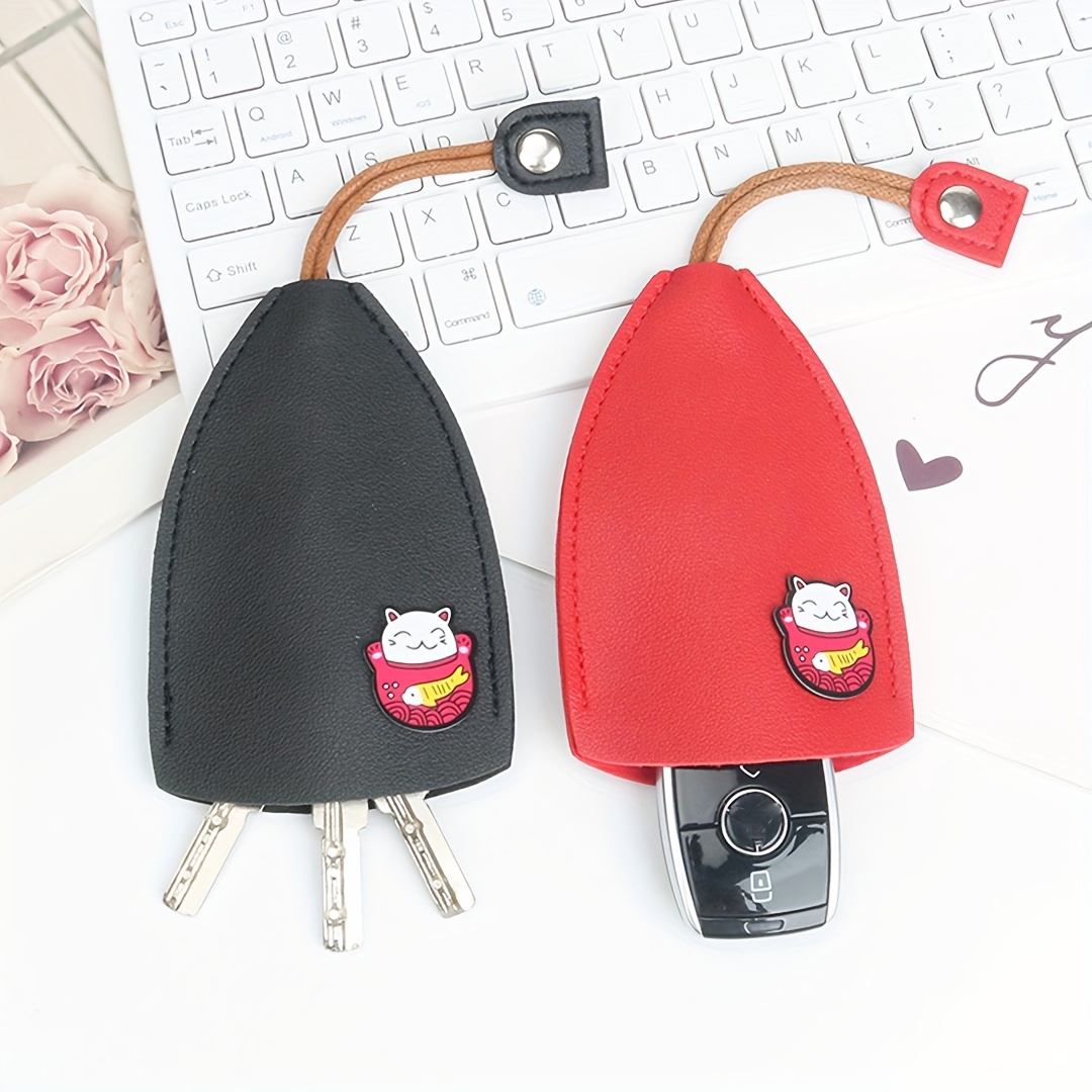 Men's Car Key Case With 3d Rabbit Elk Cat Pull out Cute - Temu Canada