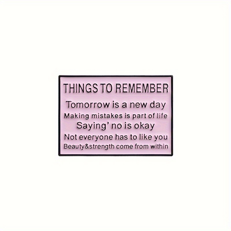 Fun Text Enamel Pin Girls "'s Okay Say No Everyone Must Like - Temu Ireland