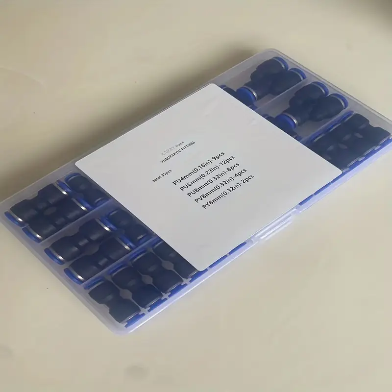 35 개상자 공기 호스 피팅 Pupvpy 수도관 세트 퀵 릴리스 공압 푸시 연결 피팅 키트 Temu Republic