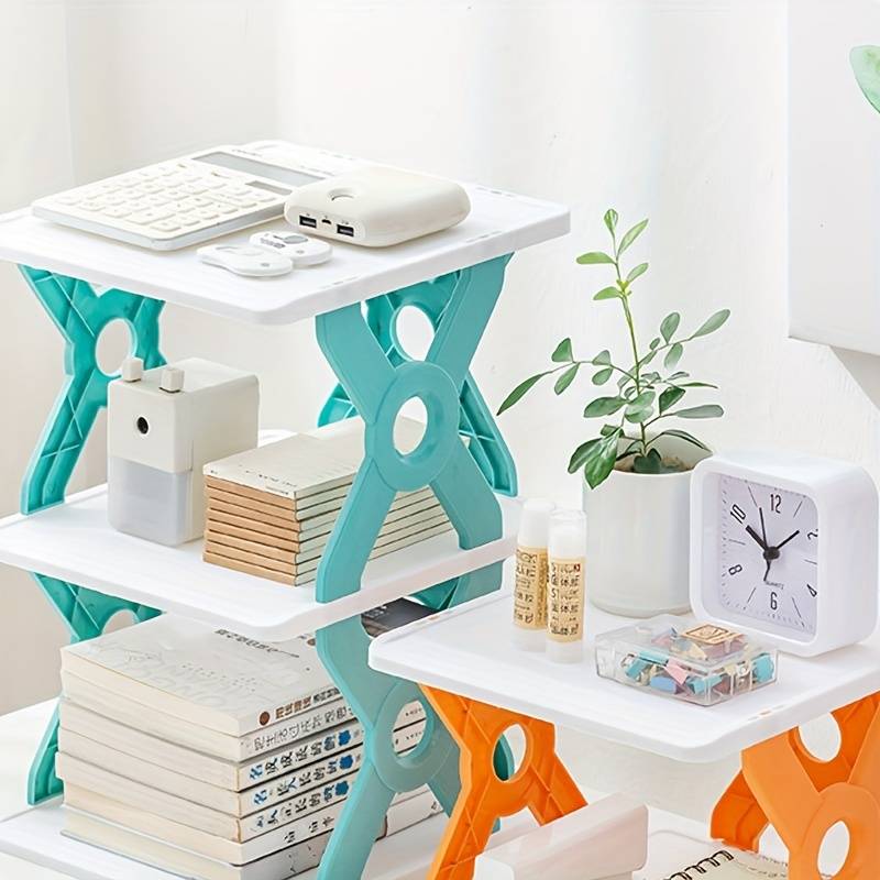 Wood Bookcase Tilted Bookcase Desktop Bookshelf Simple Tabletop Tilted