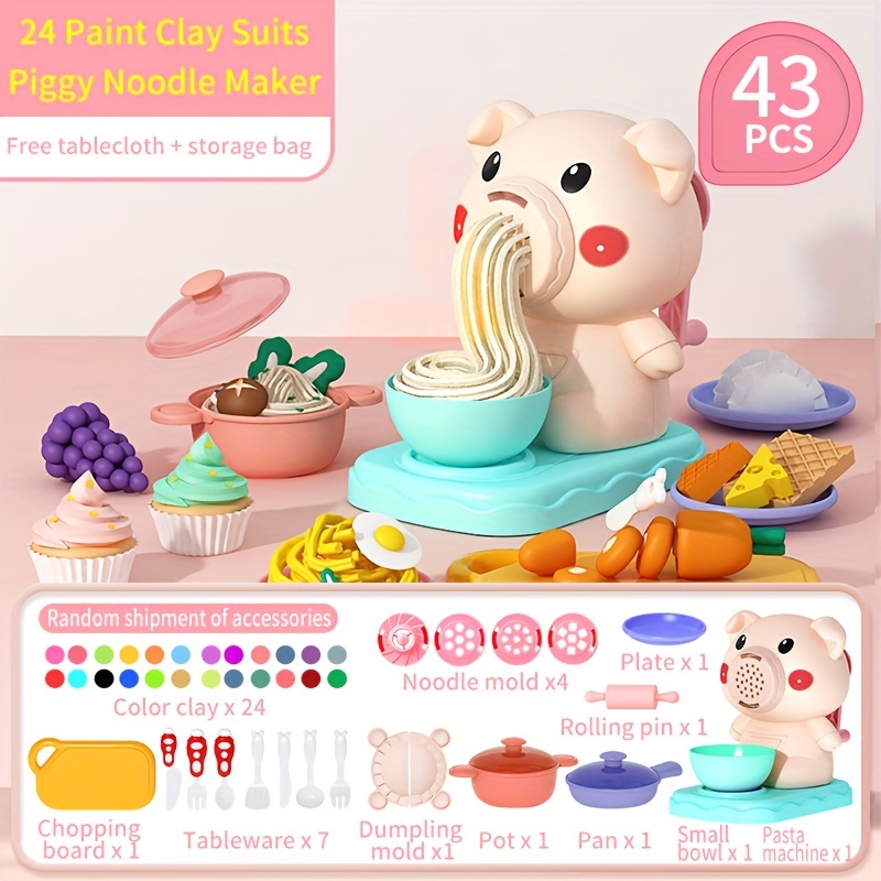 Pig Noodle Machine Toy Non toxic Rubber Clay Dumpling Mold - Temu Australia