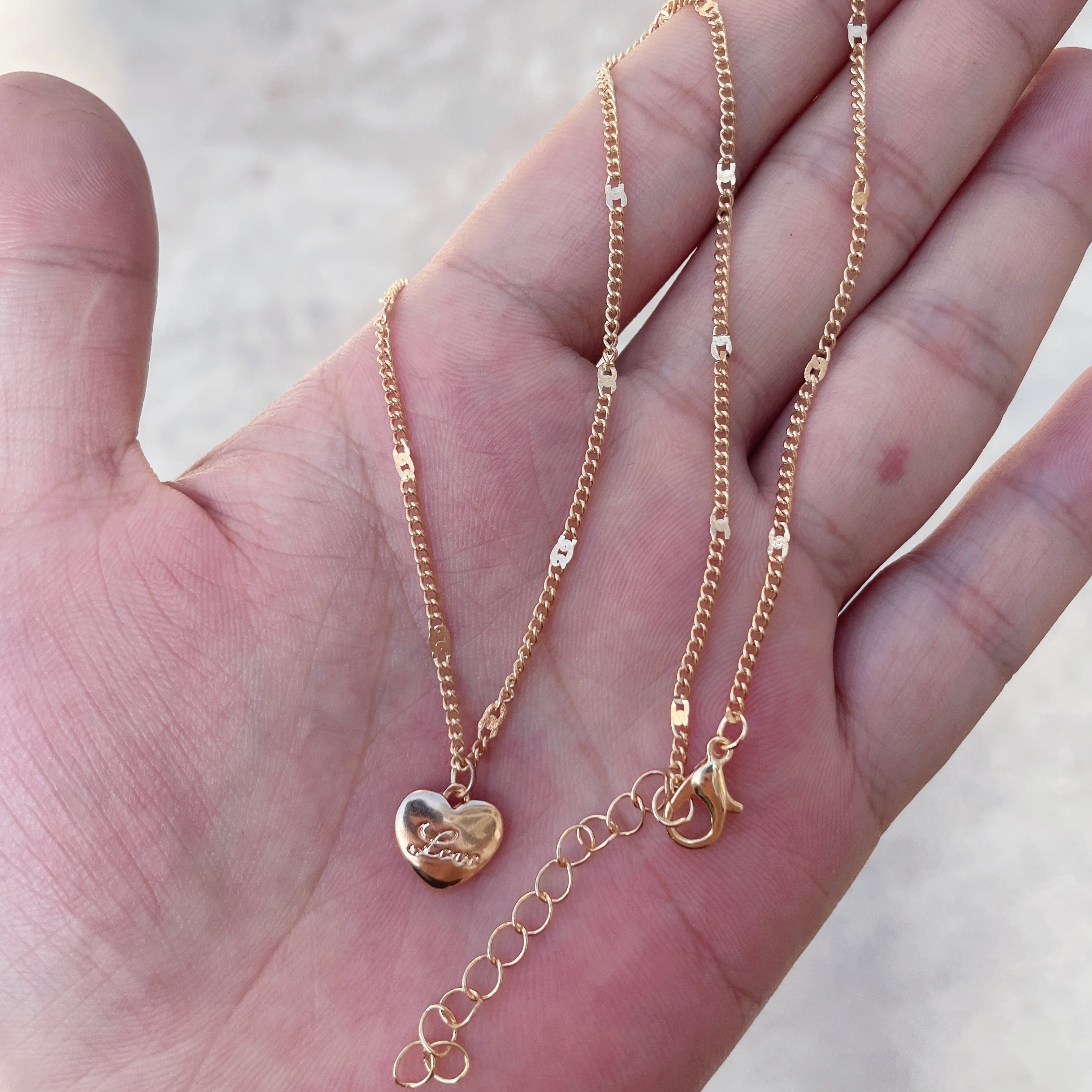 Titanium Steel Heart Necklace Clip Bead Chain Men's Fashion - Temu ...