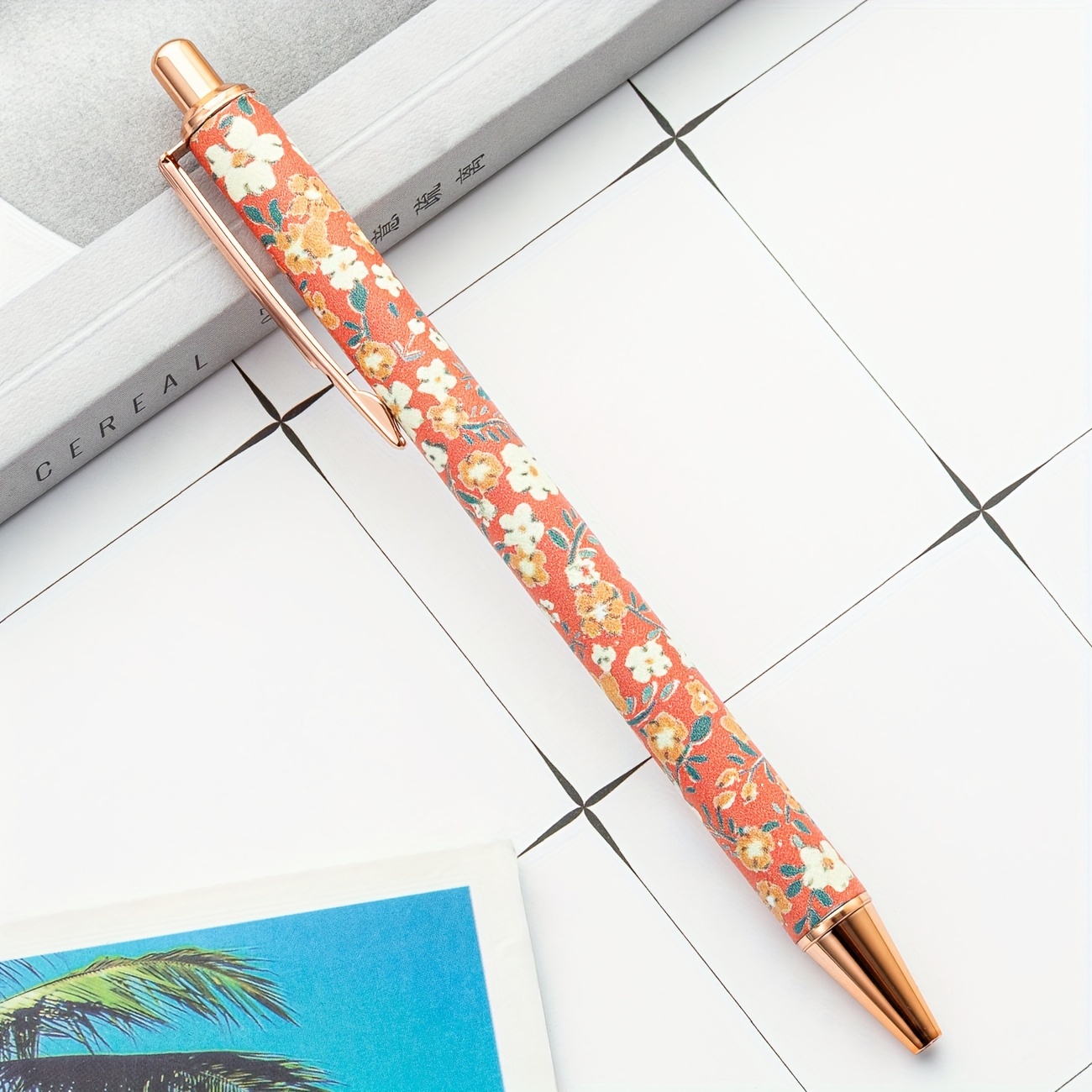 Floral Art Pens Flower Ballpoints Pens Fancy Pretty Pens For Women ...