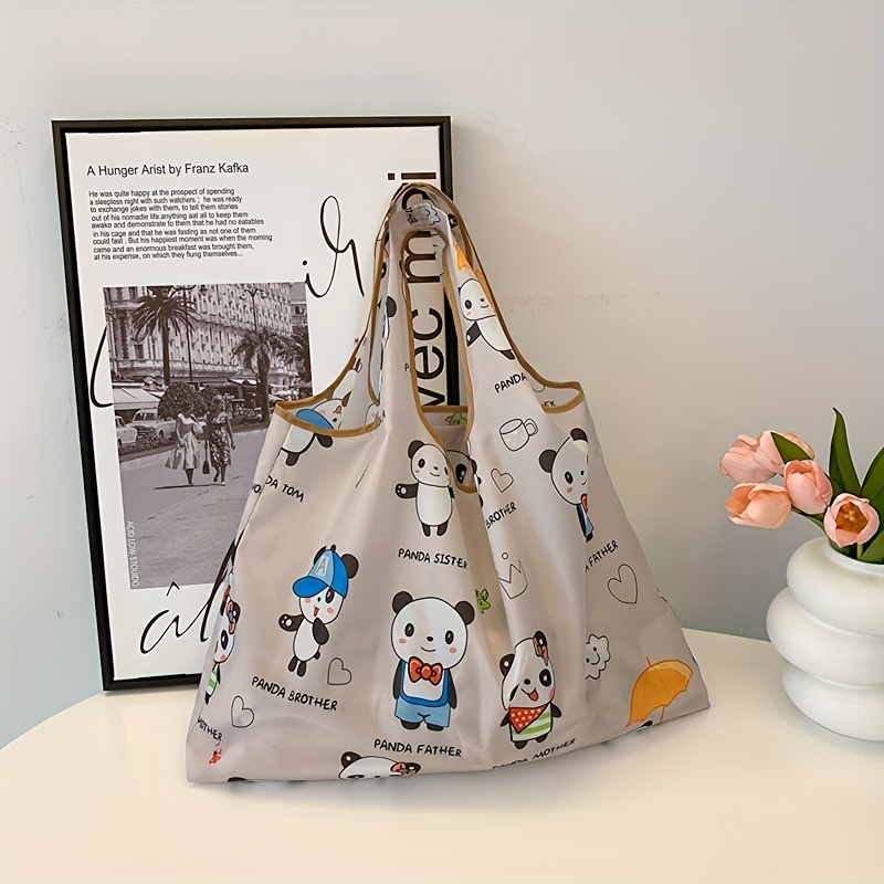 Cartoon Pattern Shoulder Bag Lightweight Versatile Shopping - Temu ...