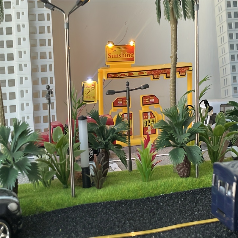 Ho N Scale Street Light Model Wall Lamp Posts 3 Mini Ceiling Lamp ...