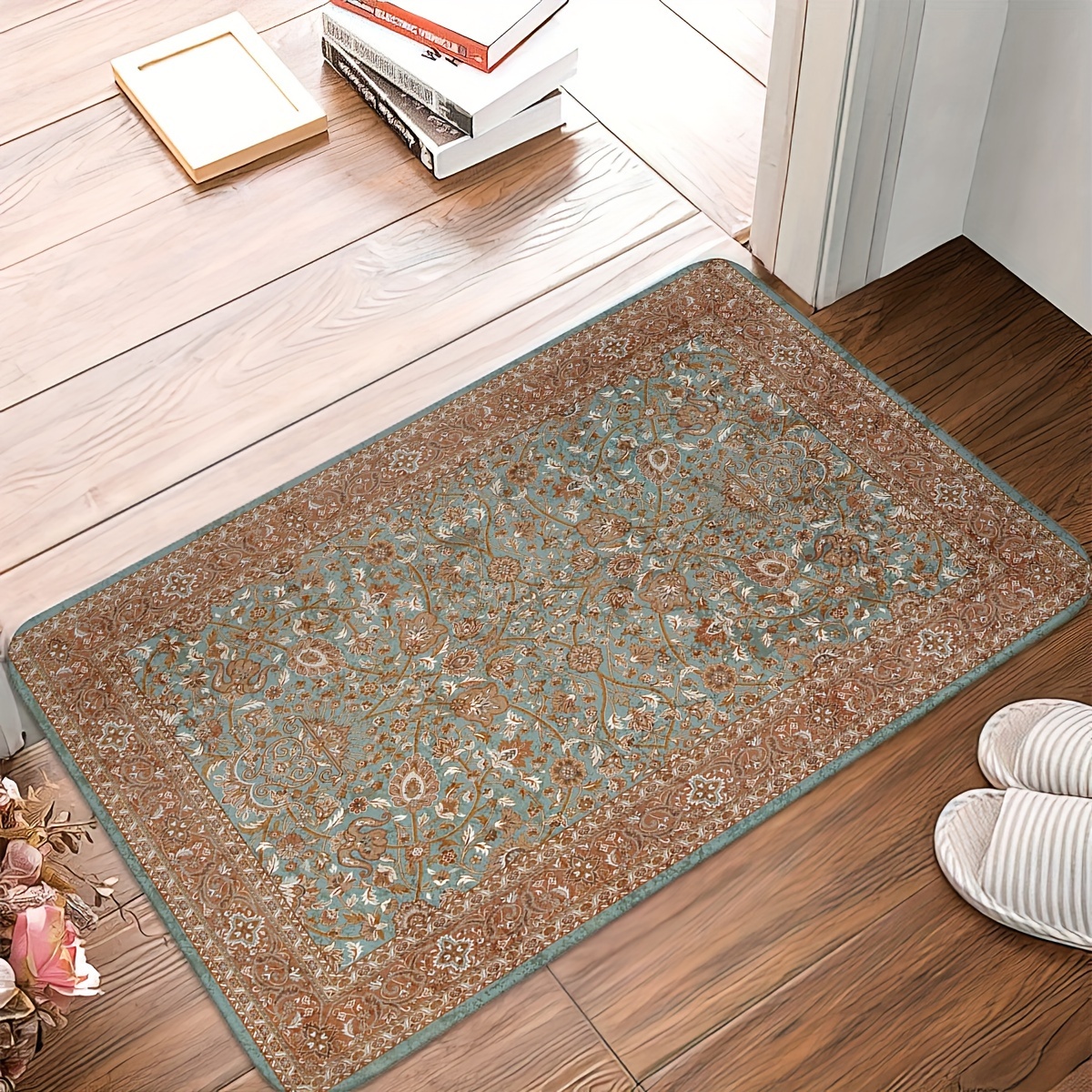 Boho Area Rugs Vintage Arabic Pattern Persian Colored - Temu Denmark