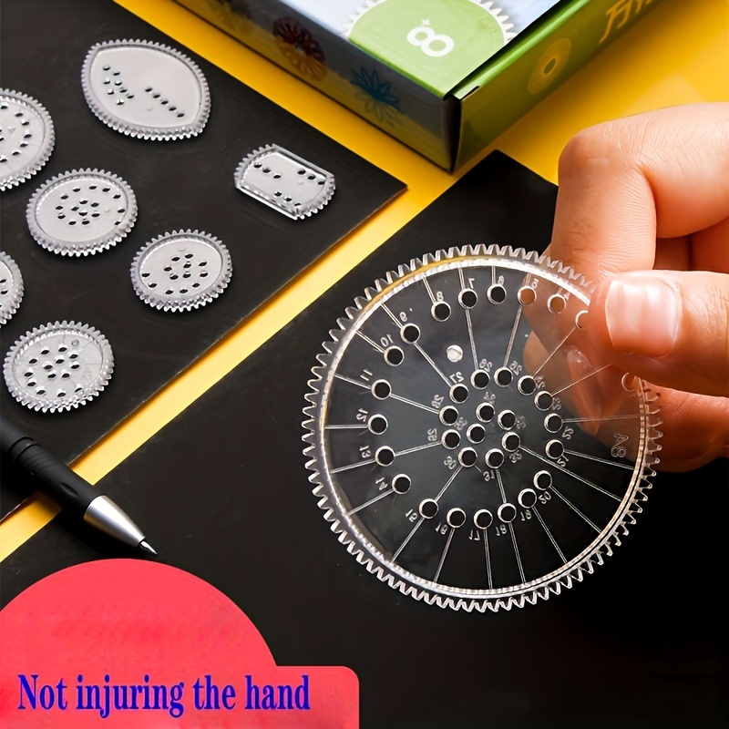 flower ruler set: create stunning spiral drawings - Temu Canada