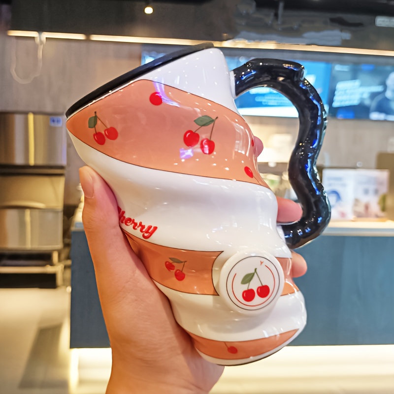 Spiral Pattern Tea Mug Fruit Pattern Coffee Mug Ceramic - Temu Portugal