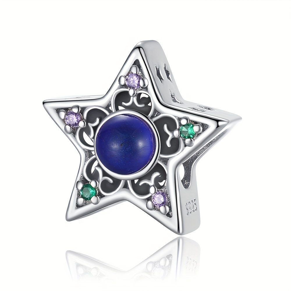 925 Sterling Silver Hollow Star Design Inlaid Rhinestones - Temu United ...
