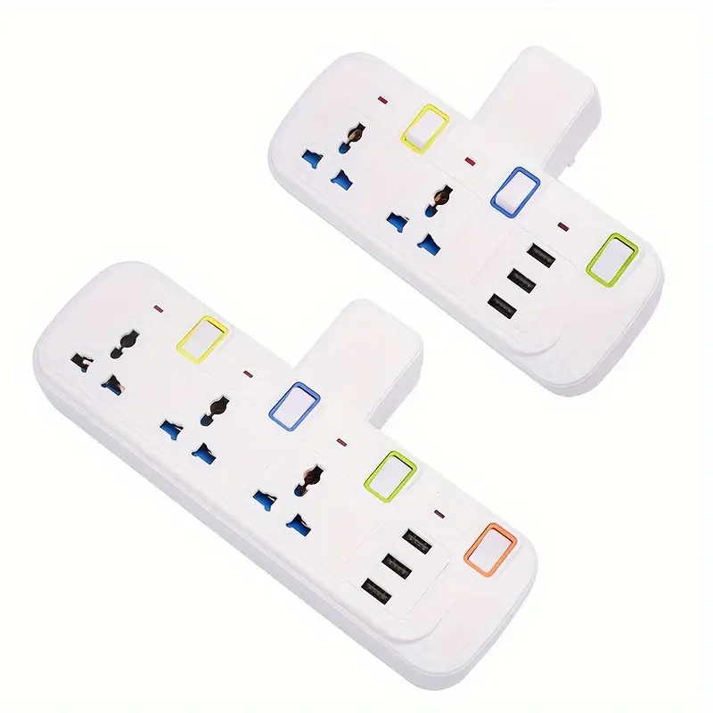 Eu 전원 스트립 콘센트 23개의 Ac 플러그 콘센트 및 3개의 Usb 충전 포트가 있는 확장 스위치 소켓 가정 사무실