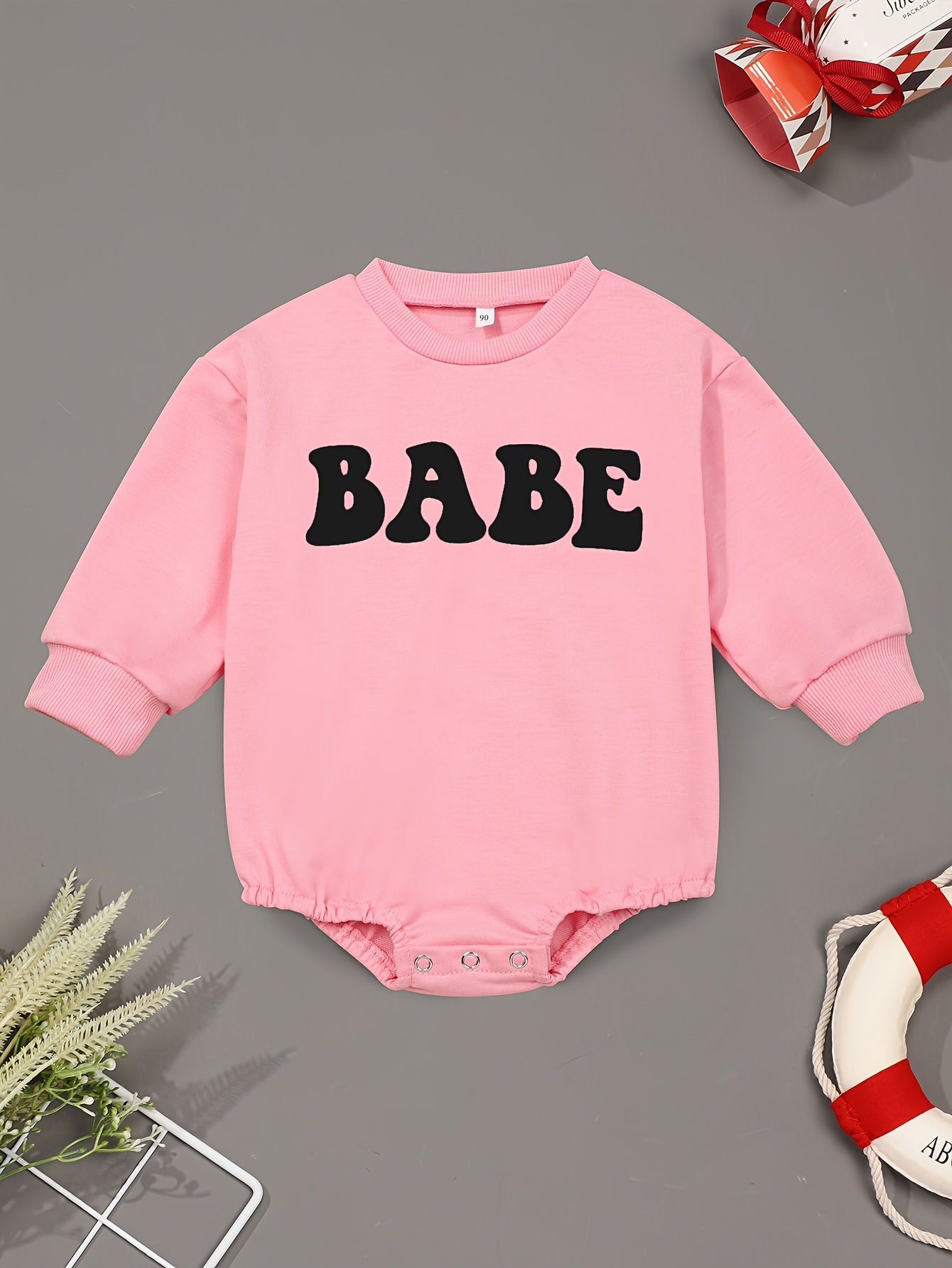 Stylish Letter Print Newborn Baby Girls Spring＆autumn - Temu Australia