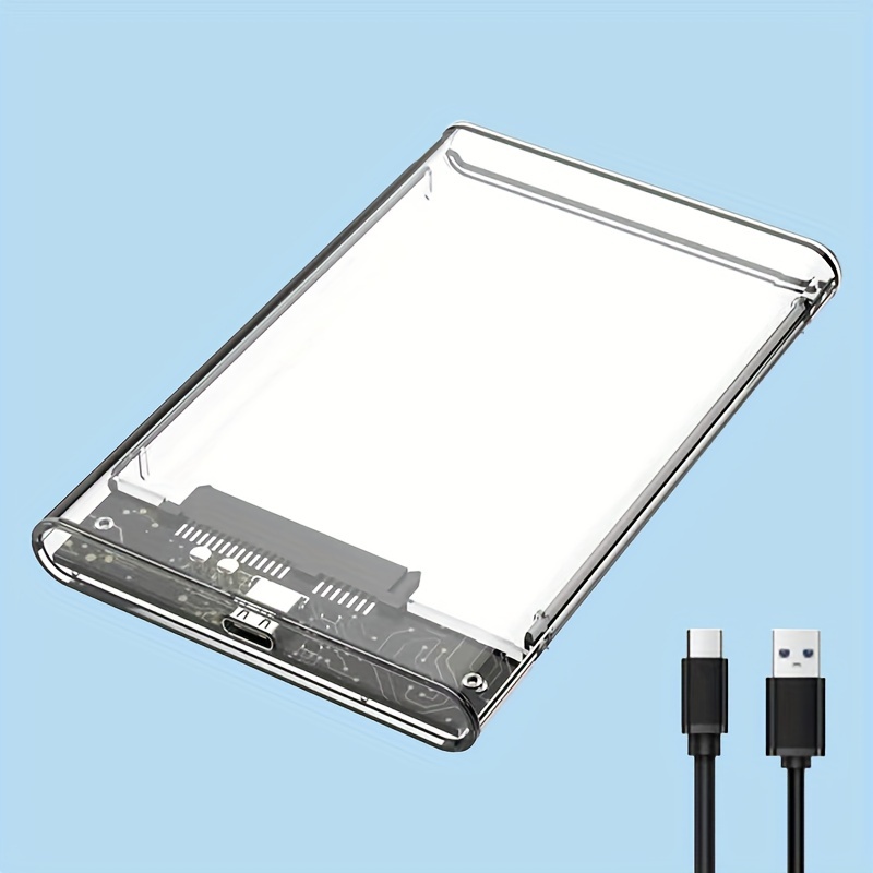 Transparent Mobile Hard Disk Box Usb3.0 External Solid State - Temu ...