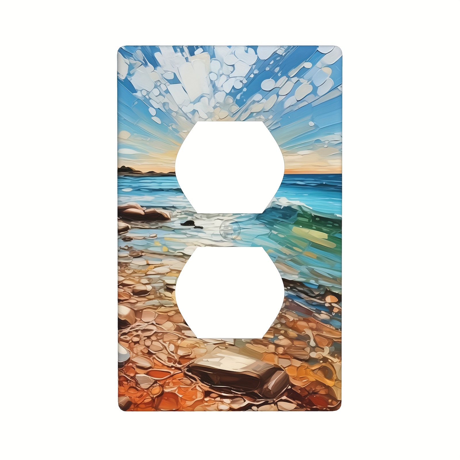 Landscape Oil Painting Funny Wall Plate Light Switch Cover Decoration ...