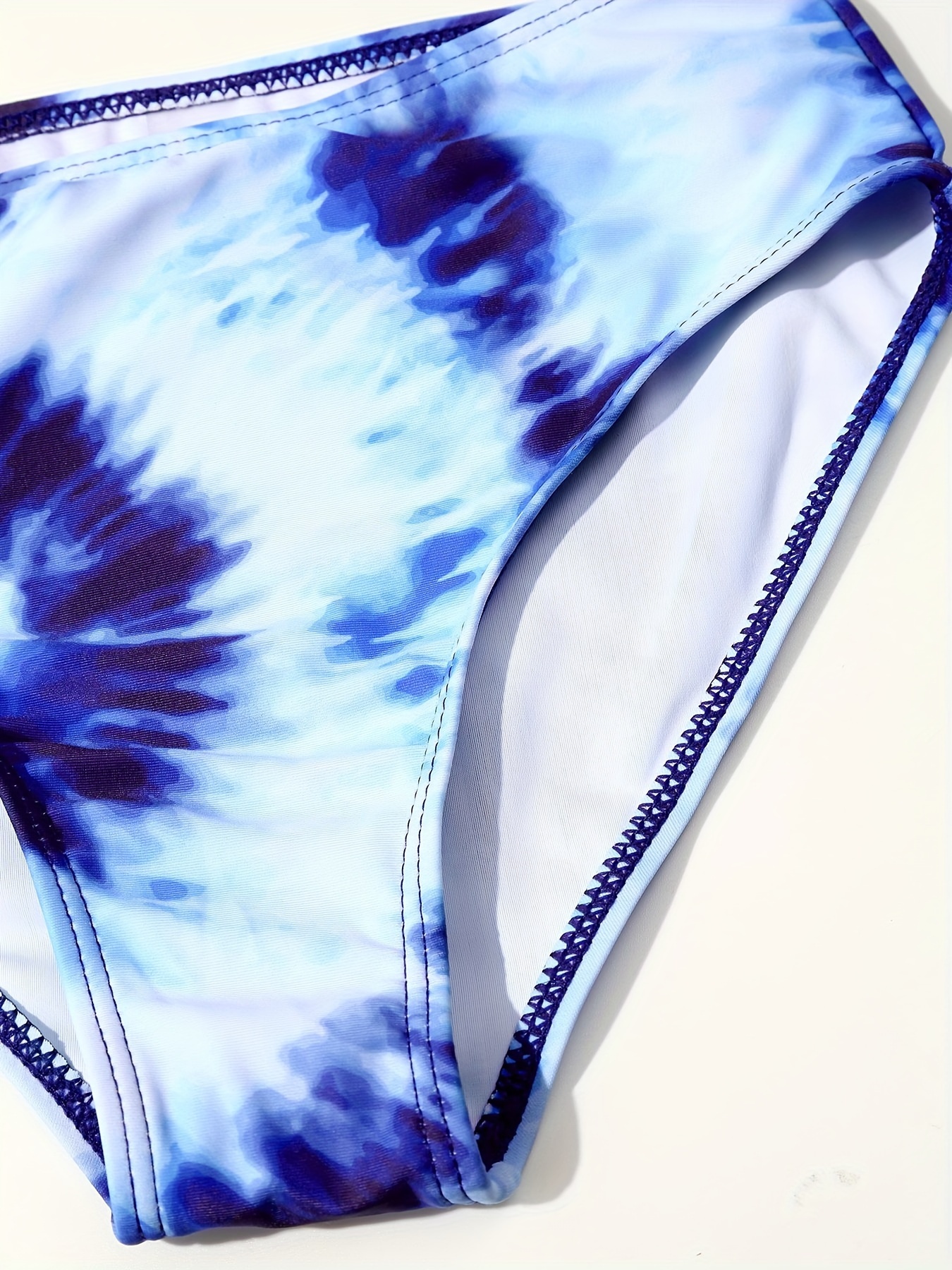 Girls Trendy Tie Dye Swimsuit Set Comfy Bathing Suit Summer - Temu New ...