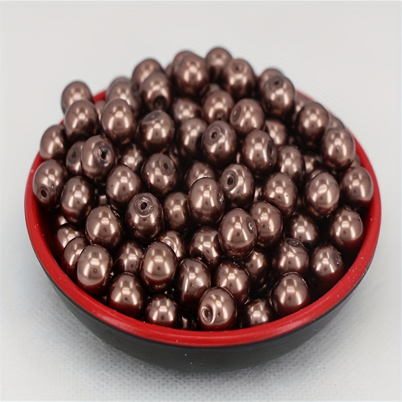 30 200 Stk 4 10 Mm Glasimiteret Perle Lige Hul Løse Perler - Temu Denmark