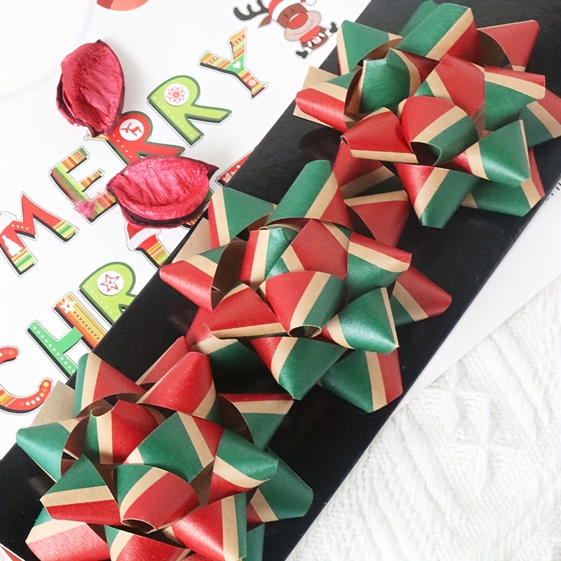 Christmas Plastic Red Green Star Pull Flower Minimalist - Temu United ...