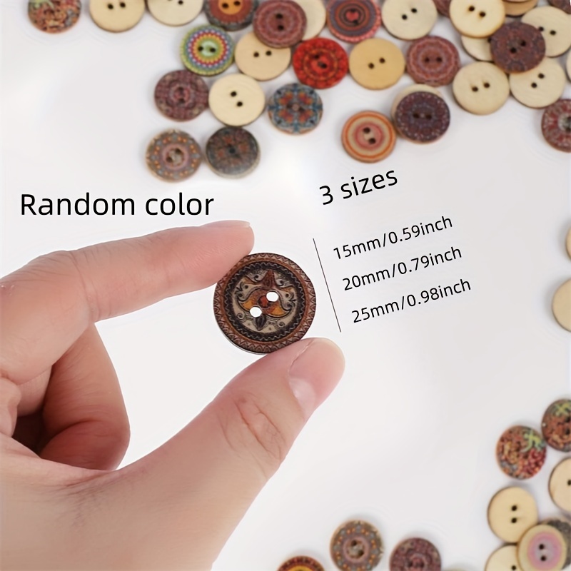 50pcs 15 25mm retro boho buttons 2 holes for sewing clothing button diy crafts accessories gift arts crafts sewing Temu United Kingdom