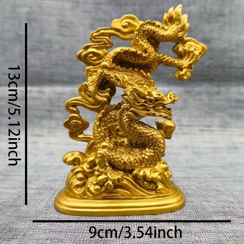 Chinese Dragon Phoenix Statue Mythical Animal Decoration - Temu Australia