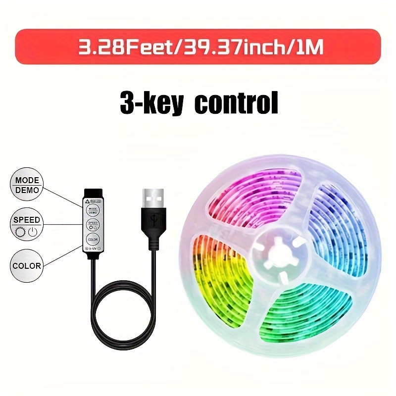 Bedroom Led Strip Light Intelligent Rope Strip Lights Rgb - Temu United ...