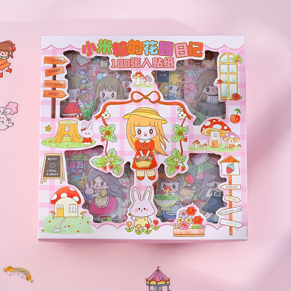 Non Repeating Stickers Cute Character Hand Account Stickers Temu Ireland
