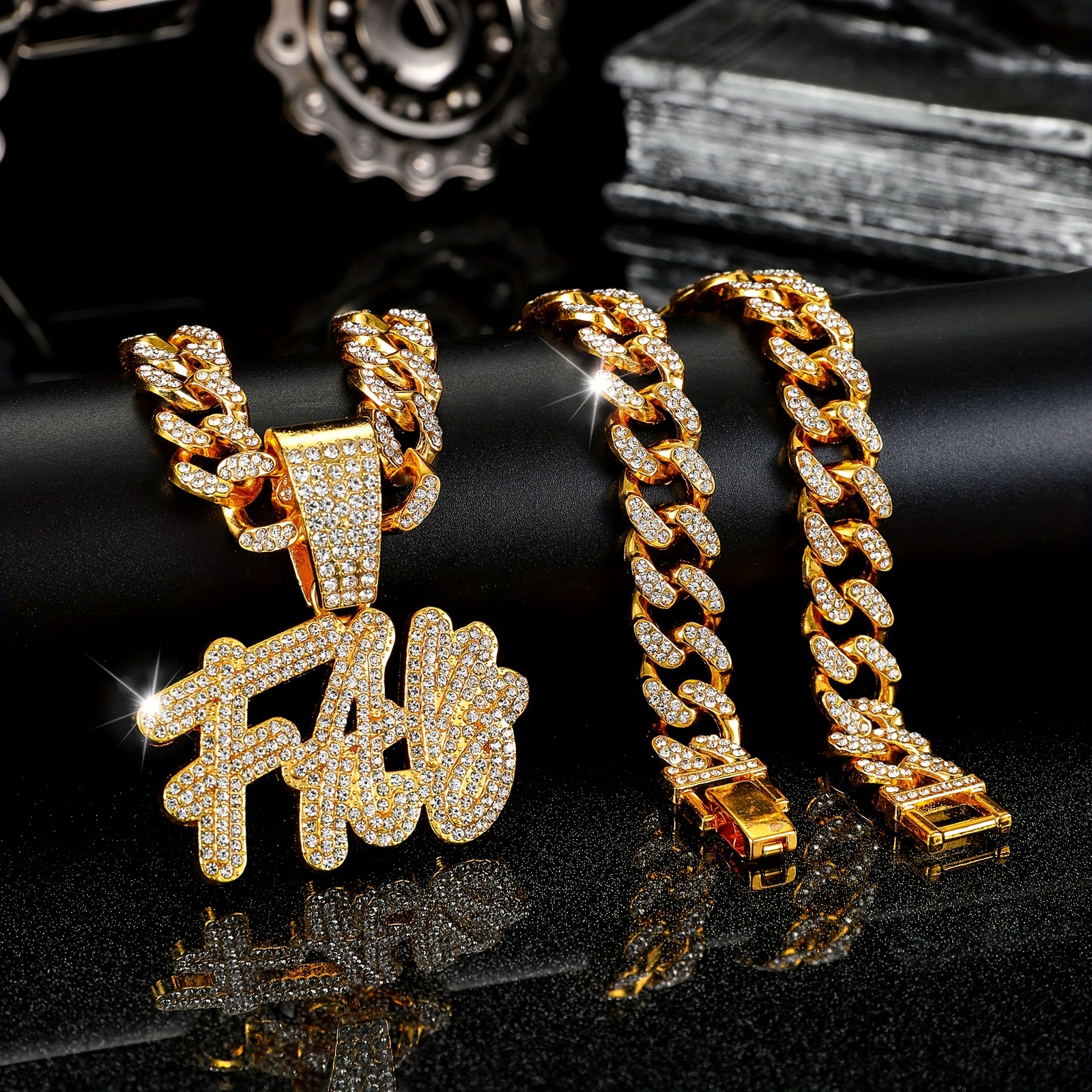 Men's Pendant Necklace Cuban Chain Gift For - Temu United Kingdom