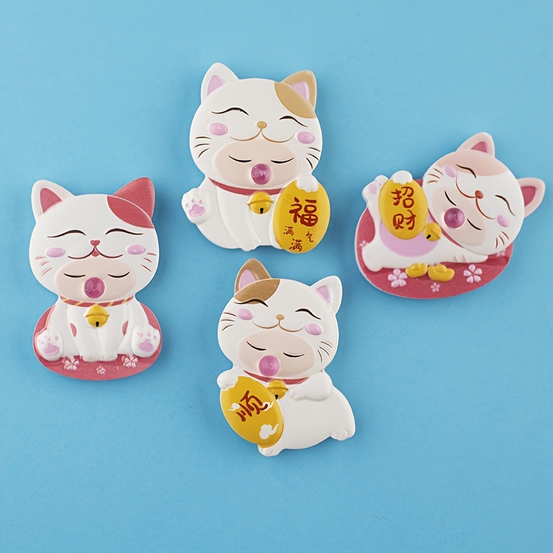 Creative Refrigerator Stickers Resin Lucky Cat New Year Temu Ireland