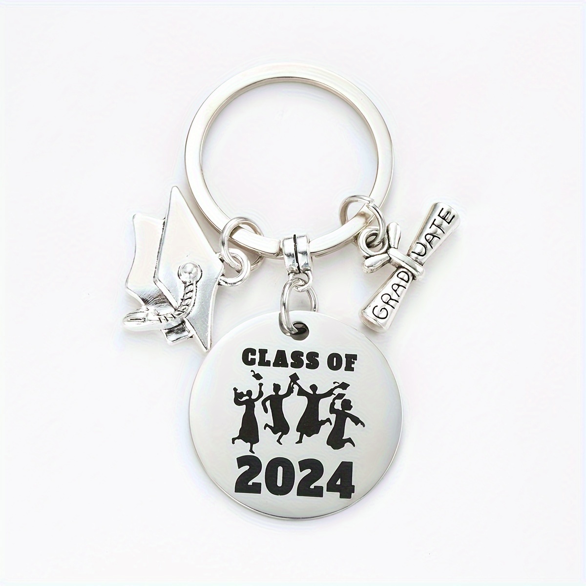 2024 Graduation Series Keychain Stainless Steel Key Chain - Temu Australia