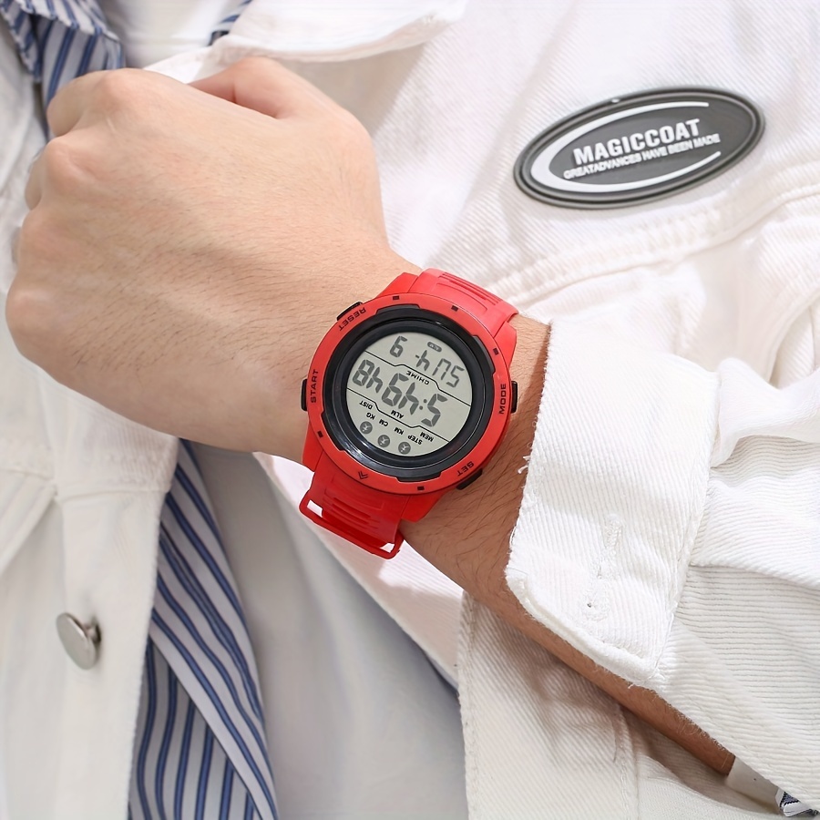 Led Round Large Screen Multifunctional Luminous Watch Date - Temu Ireland