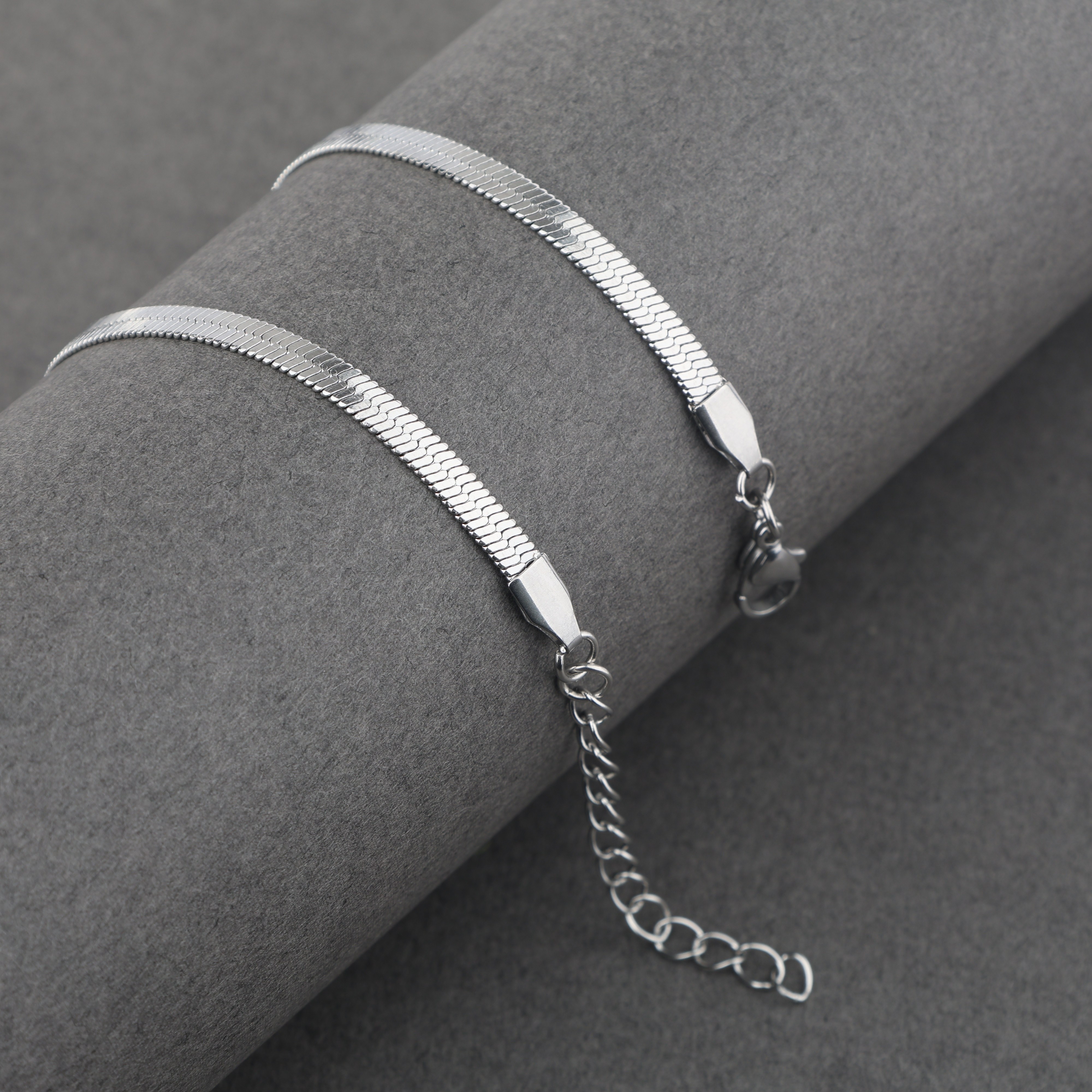 Stainless Steel Blade Chain Snake Bone Chain Simple Necklace - Temu ...