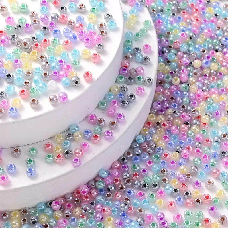 Mixed Round Glass Solid Color Loose Spacer Rice Seed Beads Temu Australia