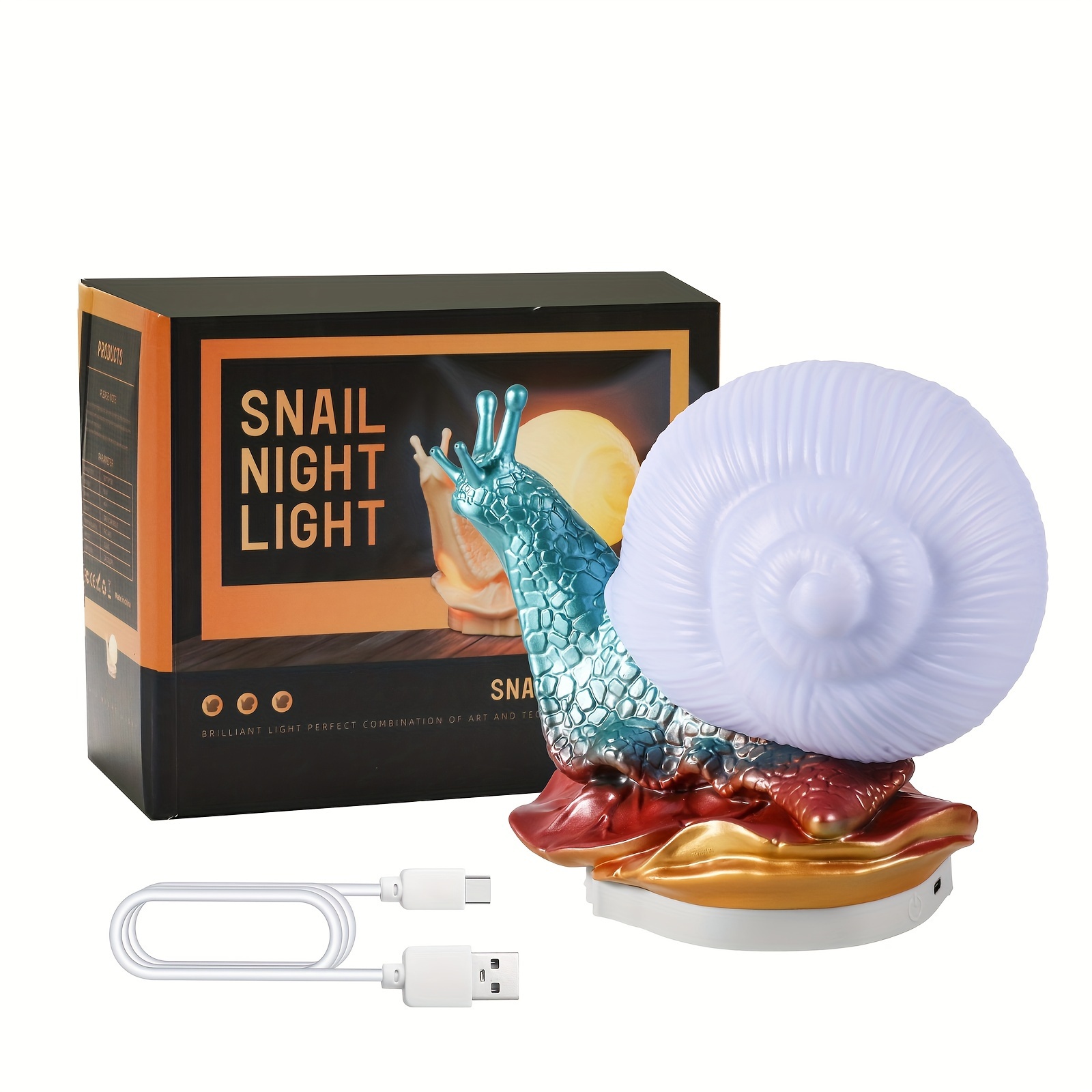 Bionic Snail Atmosphere Light Birthday Gift 24 color Led - Temu Canada