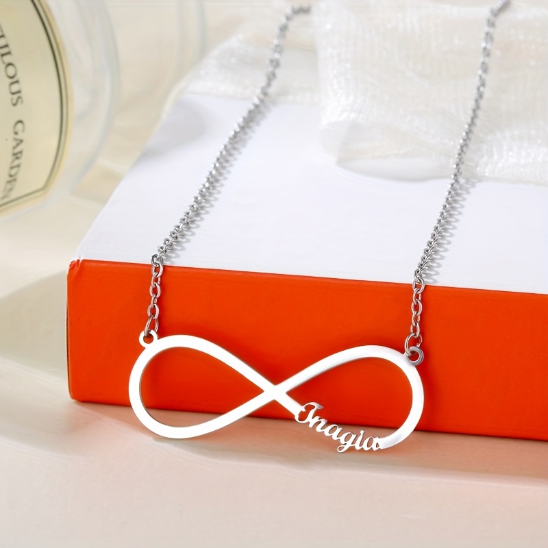 Personalized Customized Infinity Symbol Pendant Name - Temu Ireland