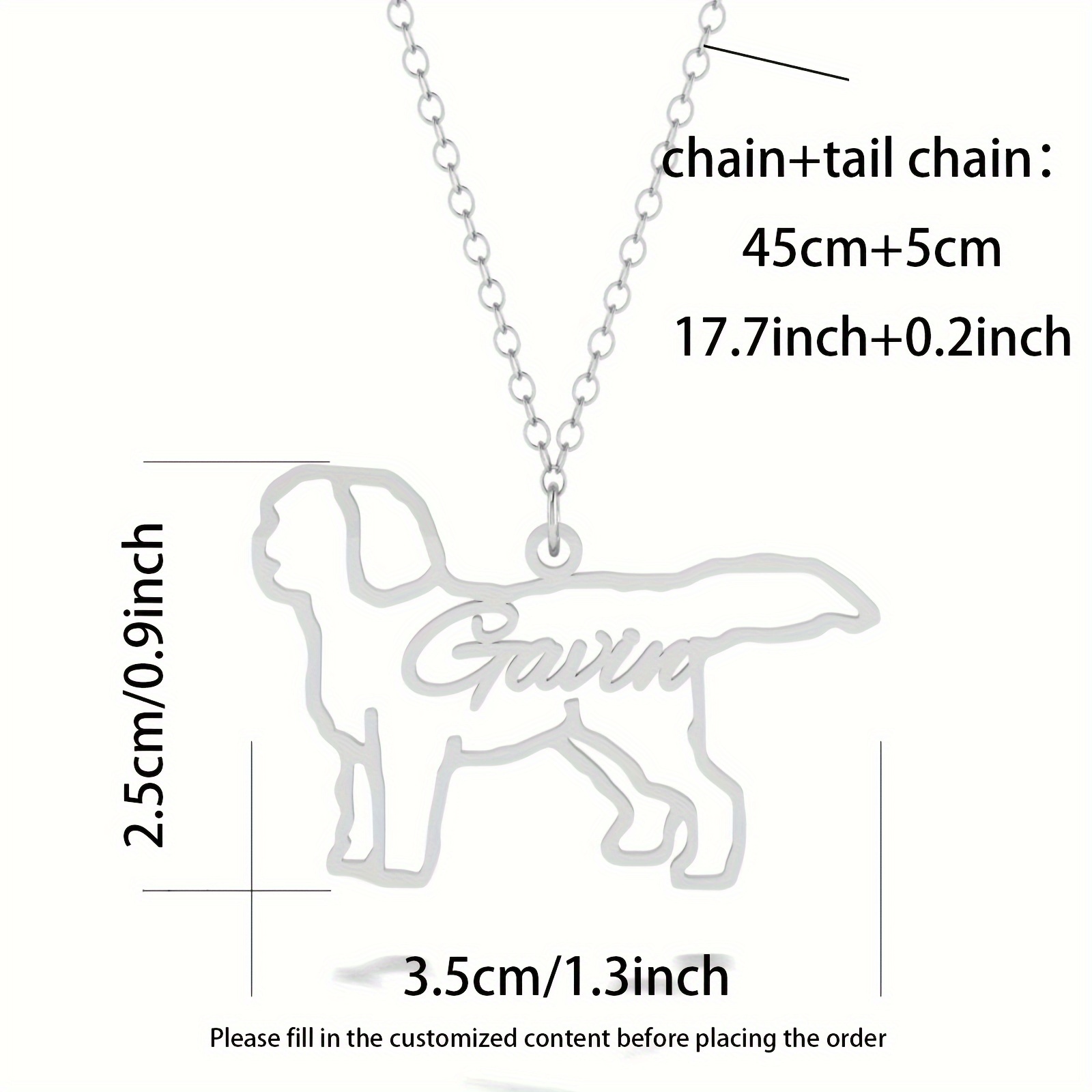 Custom Pet Dog Chow Chow Dog Name Hollow Pendant Necklace - Temu United ...