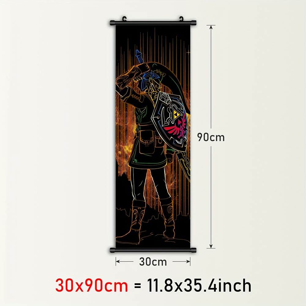 Game Character Scrolls Painting Anime Pattern plastic - Temu United Kingdom