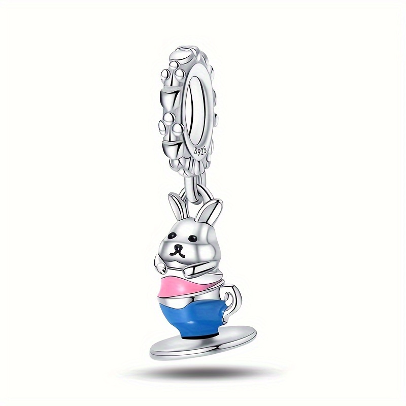 100% 925 Sterling Silver Gorgeous Blue Castle Pendant Fit - Temu United ...