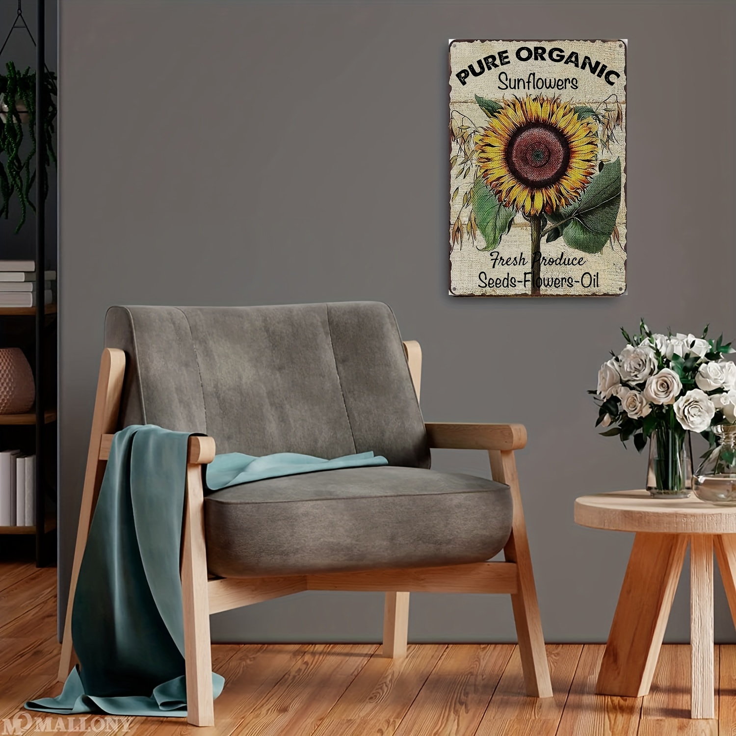 Pure Organic Metal Tin Sign Vintage Retro - Temu