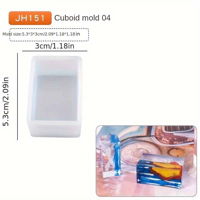45 Kinds Choice Resin Specimen Mold Cuboid Cube Long Strip - Temu ...
