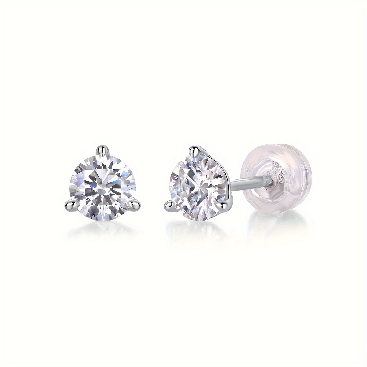 Unique 925 Sterling Silver Hypoallergenic Stud Earrings - Temu United ...