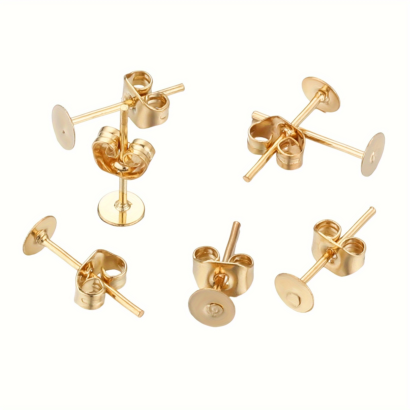 Blank Post Earring Studs Base Pins Earring Plug Earrings - Temu United ...