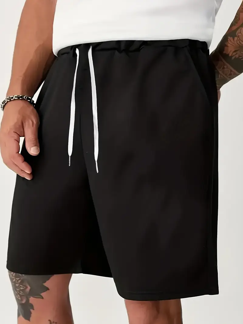 Match Solid Mens Casual Drawstring Shorts Pockets Summer Temu South