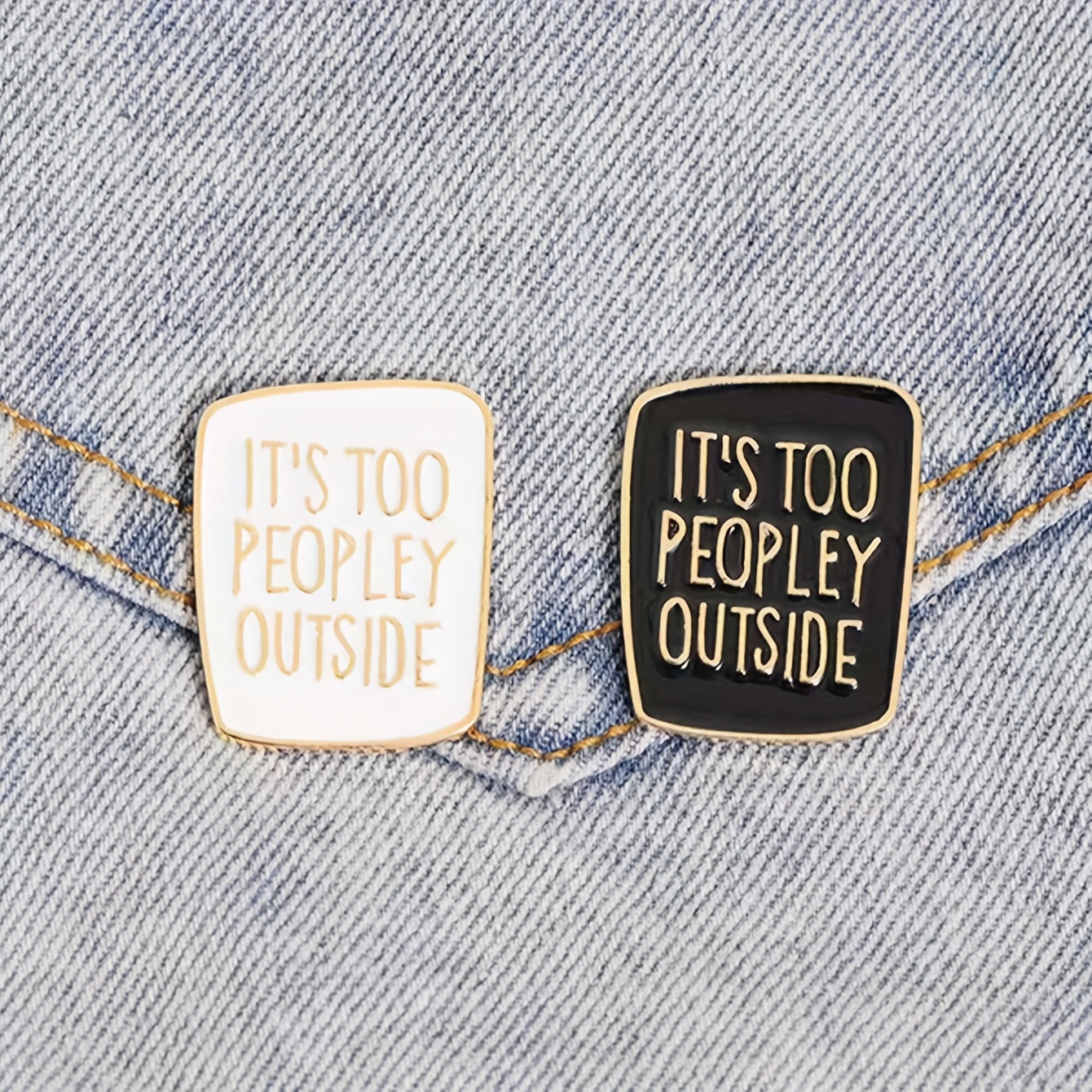 Stylish Brooches In Black White Perfect Backpack/ Jeans/ - Temu Ireland