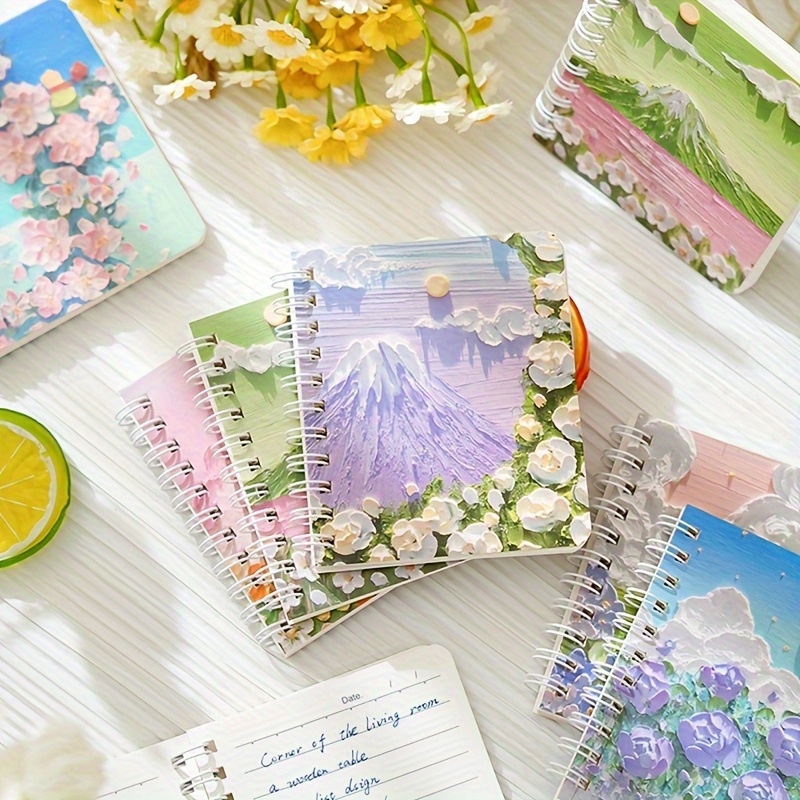 literary small fresh journal book notepad notebook a7 coil - Temu