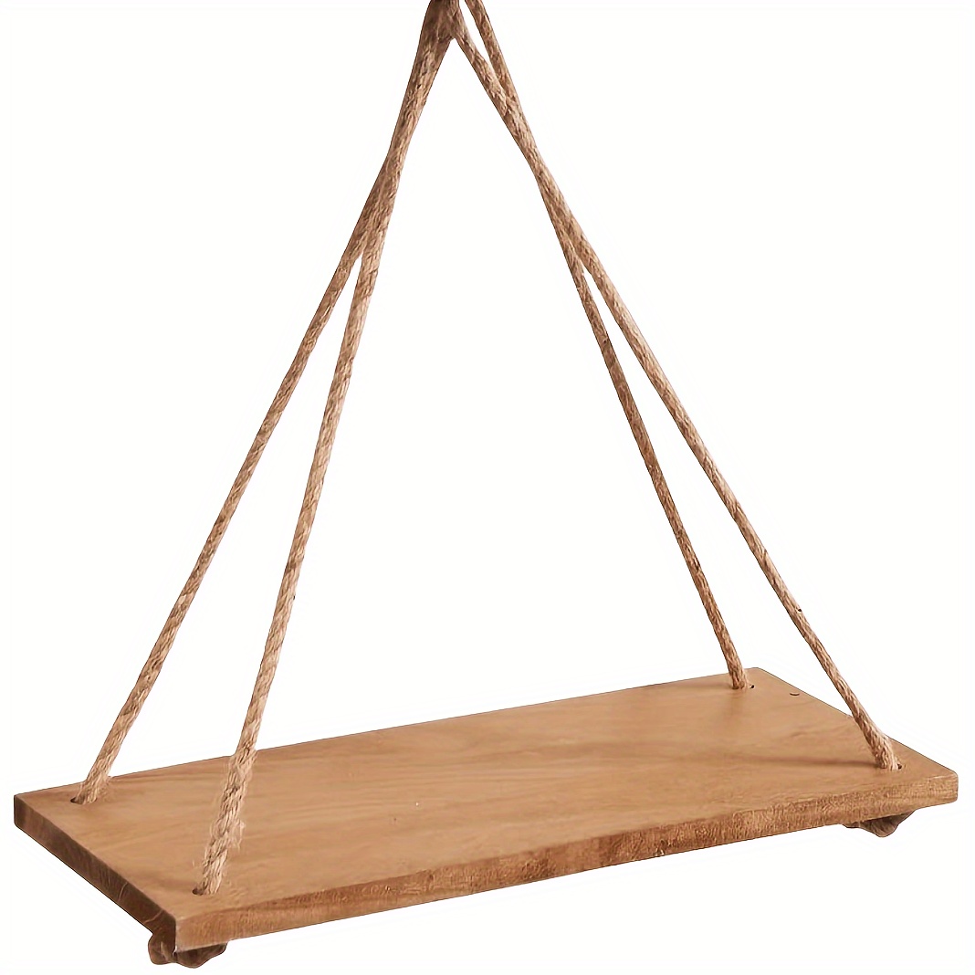 1pc Wooden Shelf Wall Hanging Flower Pot Storage Rack Wooden - Temu ...