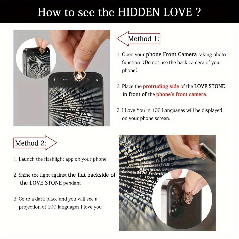 Hidden love languages necklace store