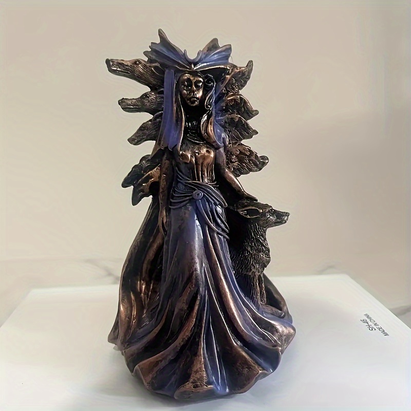 1 Stück Black Magic Griechische Göttin Und Hund Statue - Temu Germany
