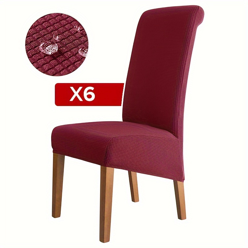 Waterproof Chair Slipcover Waffle Grid High Back Chair Cover - Temu Ireland