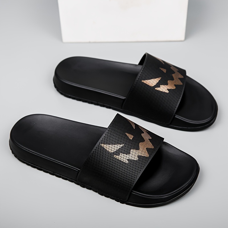 Cartoon Print Pillow Slides Soft Sole Lightweight Slip Home - Temu ...